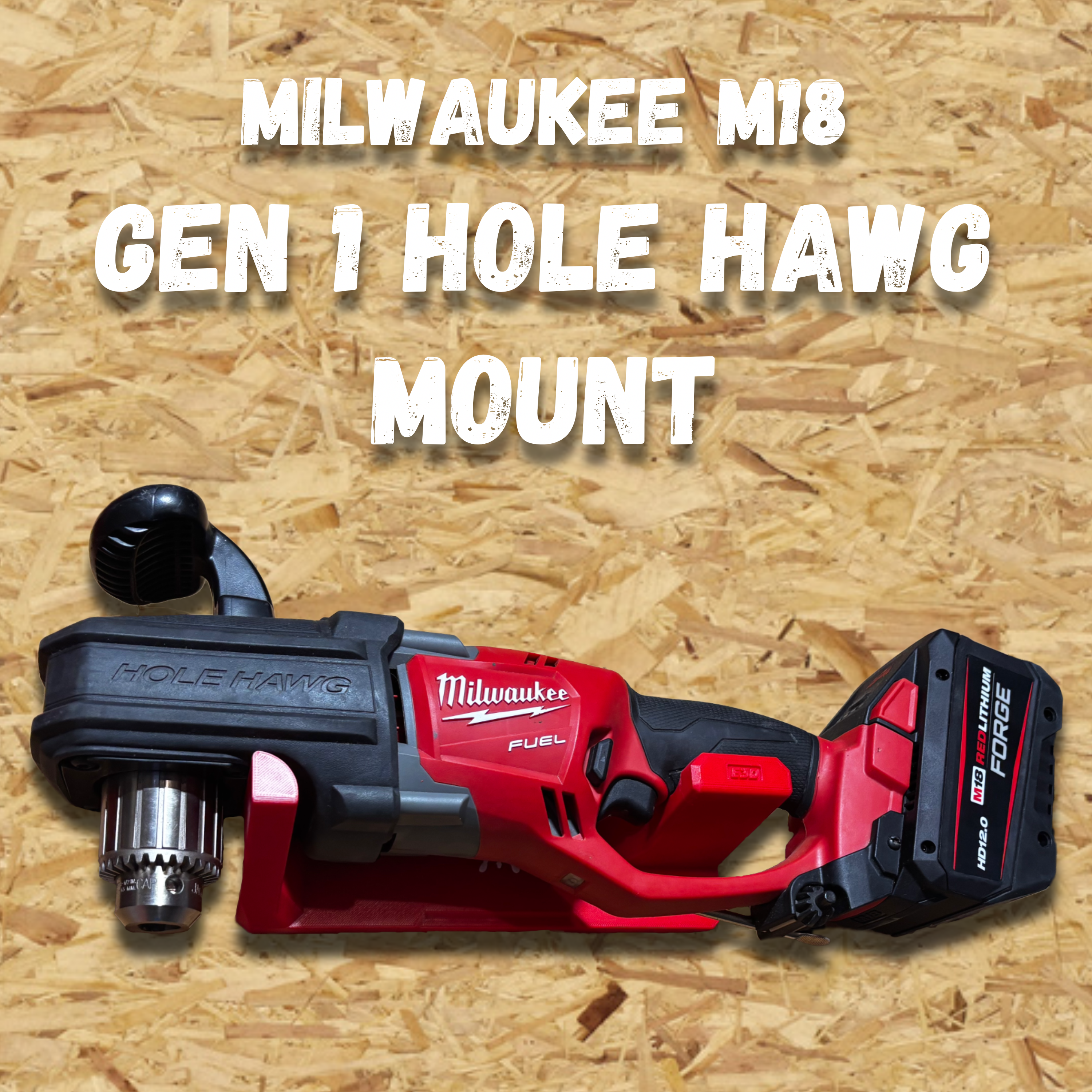 M18 Hole Hawg Gen 1 Compatible Wall Mount – EVERSION Tool Mounts