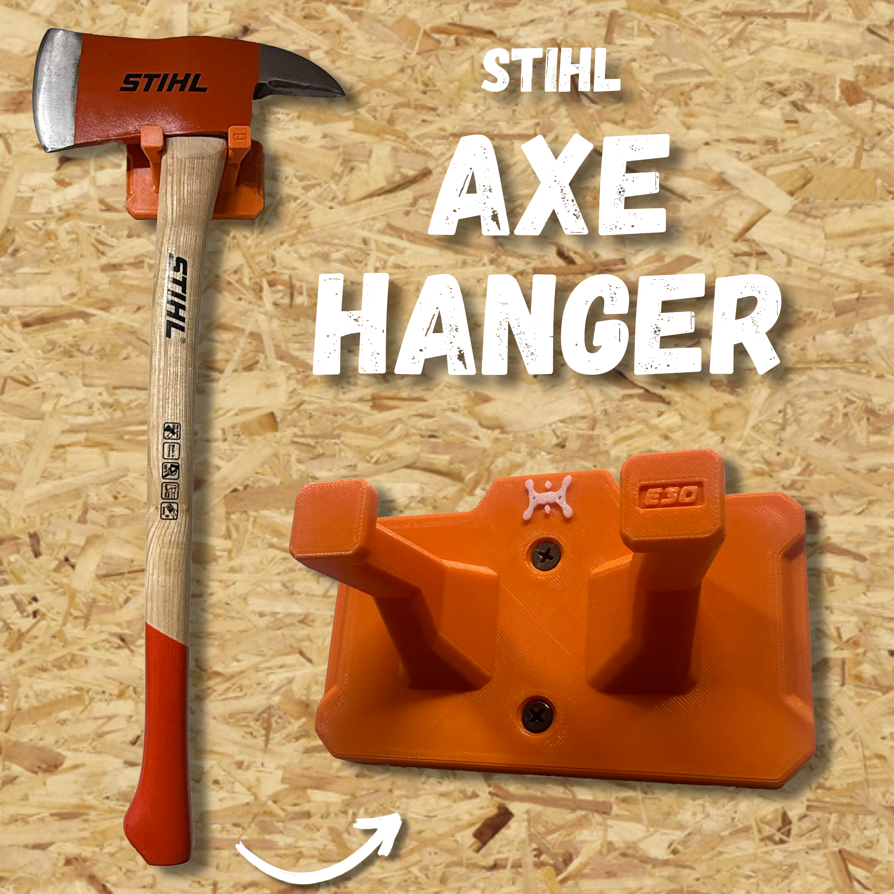 STIHL Axe Compatible Wall Mount Hanger – EVERSION Tool Mounts